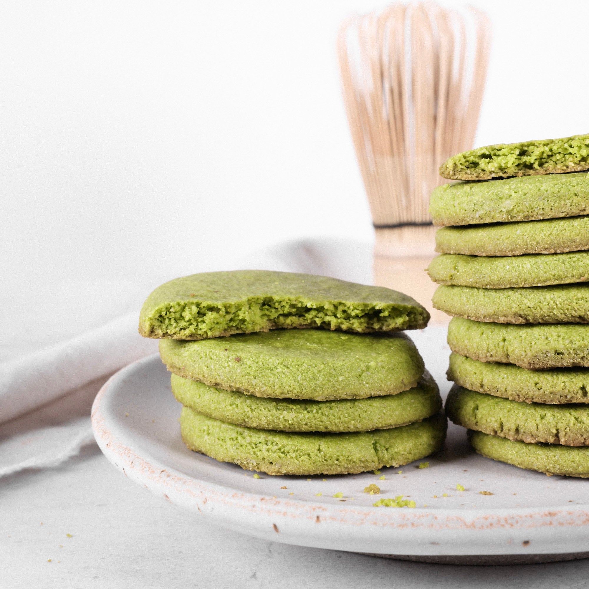 Matcha Shortbread Cookies | Nekohama International